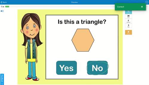 Area of a Triangle Boom Cards - Self Correcting Digital Task Cards