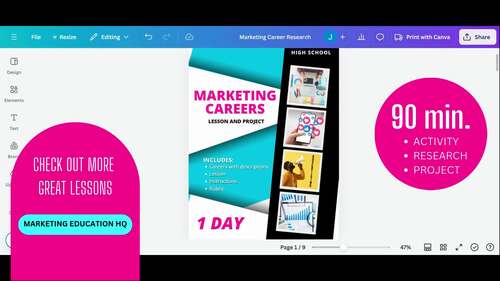 Marketing Career Research Project and Class Activity by Marketing ...