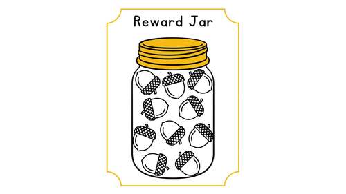 Bundle of 5 10-Token Fall Reward Jar | Reward Chart | Printable Digital ...