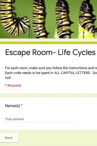 Life Cycles Digital Escape Room Breakout Room Life Cycles Activity Life ...