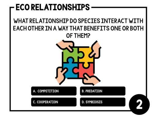 Ecological Relationships Task Cards Activity | Print and Digital Task Cards