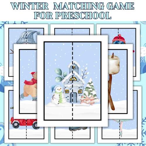 Winter Matching Game | Winter Game | Christmas Game |Winter Preschool ...