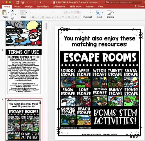 Christmas Readers Theater Scripts EDITABLE by Teaching in the Tongass