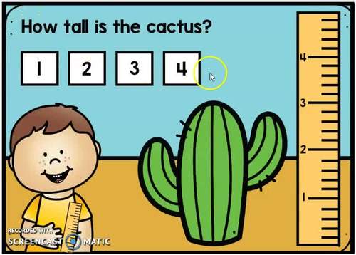 Measurement Boom Cards Bundle for Kindergarten by Terrific Teaching Tactics