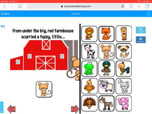 Farm Themed Interactive Book | Story for Speech Therapy | BOOM Cards ...