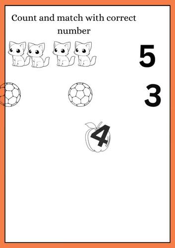 " Number Count & Match Connect " by mahiangel-teach-you | TPT