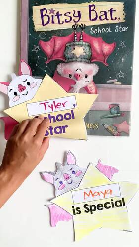 Bitsy Bat, School Star Book Craft: Back to School Activity Celebrate ...
