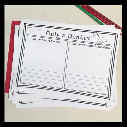 Only A Donkey Book Companion | Anzac Day Print & Go Worksheets & Activities