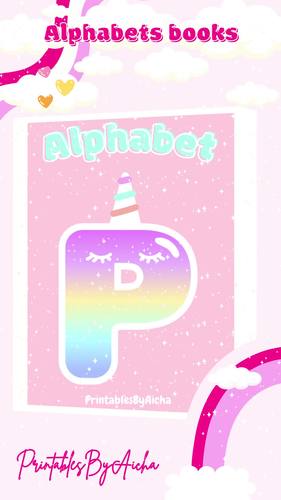 Alphabets Book-Alphabets practice book- Alphabet (P). by PrintablesByAicha