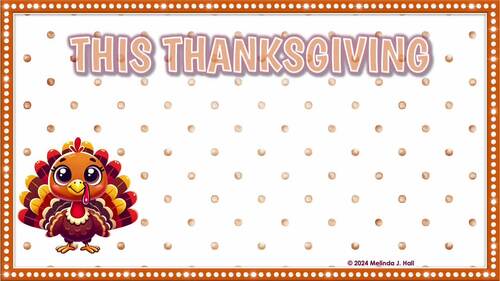 Turkey Trap - November - Thanksgiving PowerPoint Editable Game Template
