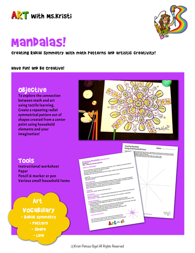 Creating Mandalas by Art with Ms Kristi | TPT