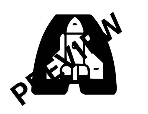 Printable Bulletin Uppercase Letters Space Classroom Decoration Black ...