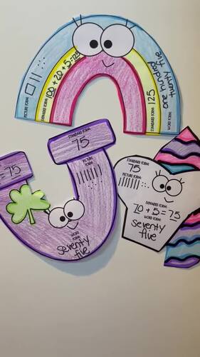 St Patricks Day Math Place Value Craft by The Teaching Diva Corner
