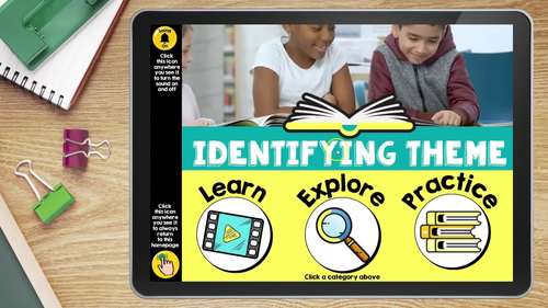 Identifying Theme LINKtivity® | Digital Learning Guide | Distance Learning