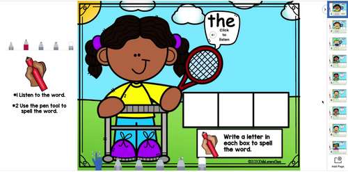 Seesaw Preloaded Sight Word Literacy Center by Della Larsen's Class