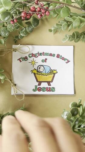 Christian Christmas Craft Bundle Nativity Scene Coloring Book Sunday School