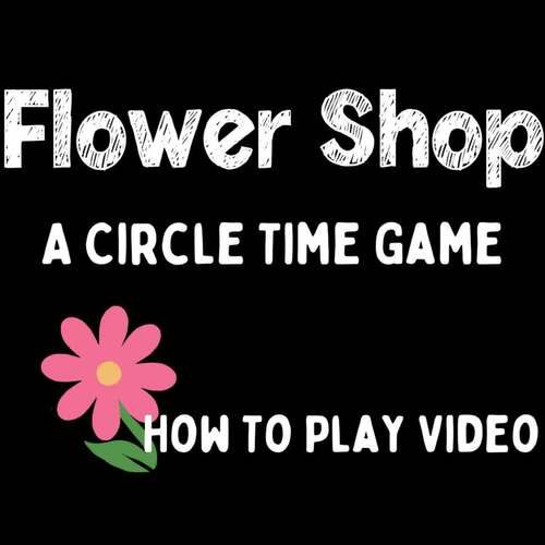 Spring Colorful Flower Count & Subtract Game & Activity for Circle Time