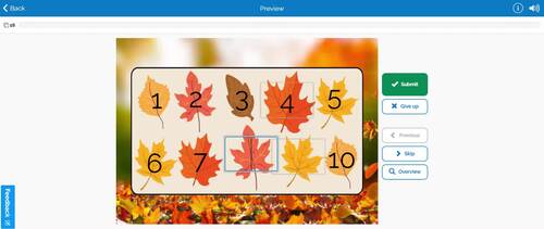 Fall Counting to 100 by 1's From Any Given Number Boom Cards | TPT