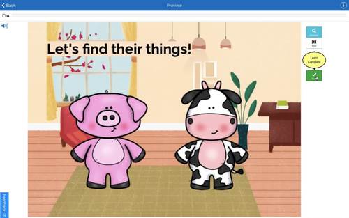 1-Step Directions with Possessives Boom Cards™ for Online Speech Therapy