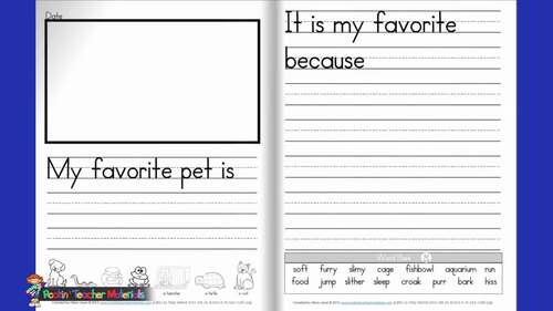 My First Journal - Writing Journal with Prompts & Pictures for K - 1st ...