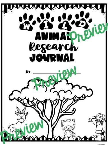 Animal Research Project Graphic Organizer and Book Template by Anh Huynh
