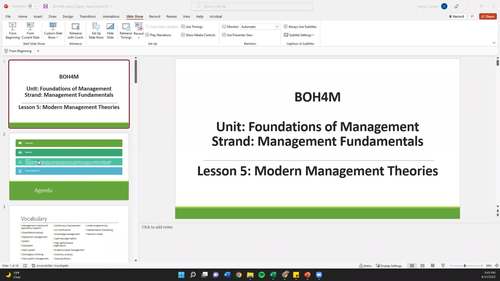 BOH4M Business Leadership: Management Fundamentals: Modern Mgmt ...