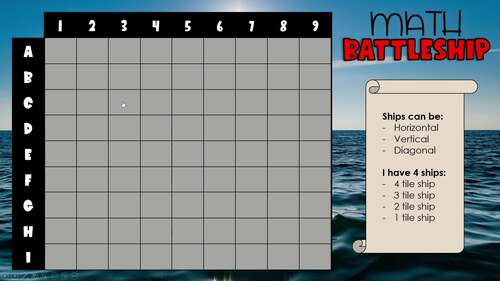 Math Battleship Review Template {Editable, Interactive, Reusable, Low-prep}