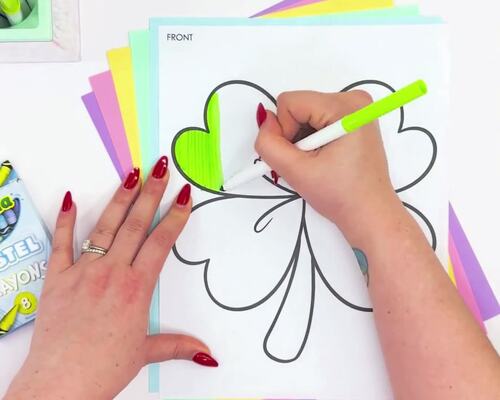 St. Patrick's Day Writing Craft | Clover Writing Craft Activity | March ...
