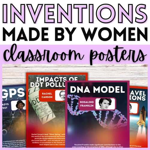 Women Inventions and Inventors Posters | Women's STEM History Classroom ...