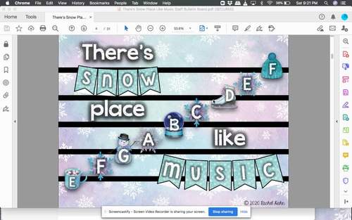 There's Snow Place Like Music Staff Bulletin Board by Harmony with Mrs Hahn