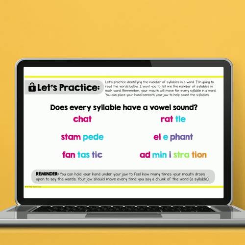 Syllable Types: Lesson Plans, Posters, & Student Activities - Science ...