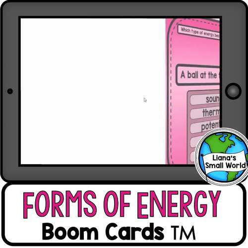 Forms of Energy Boom Cards | Digital Task Cards by Liana's Small World
