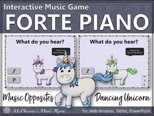 Music Opposites Forte Piano Interactive Music Dynamics Game {Dancing ...