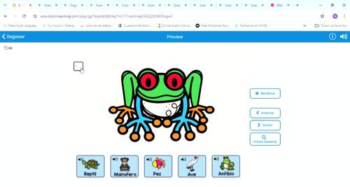 Los animales BOOM CARD | Animal Classification Digital Activity in Spanish