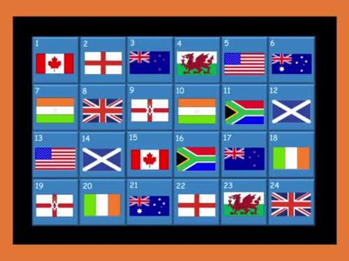 FIND THE TOKENS fun POWERPOINT GAME on the FLAGS of ENGLISH-SPEAKING ...