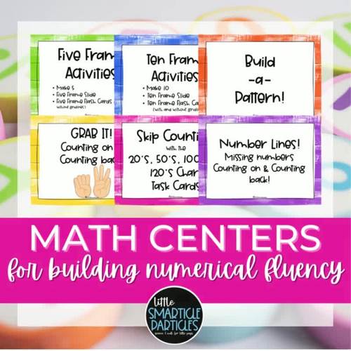 Early Numeracy Math Centers by Little Smarticle Particles | TPT