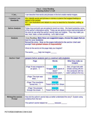 The Polar Express by Chris Van Allsburg Lesson Plan and Google Activities