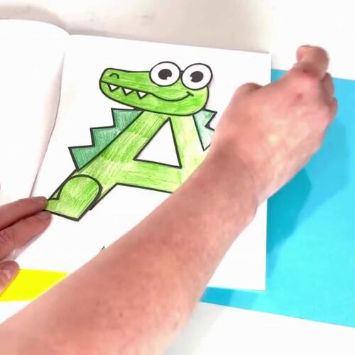 Alphabet Crafts Uppercase Letter Activities Letter A for Alligator