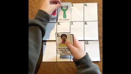 How to Make Applesauce Sequencing Unit for Preschool, Kindergarten ...