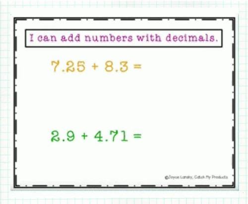 Adding & Subtracting Decimals for PROMETHEAN Board by Catch My Products