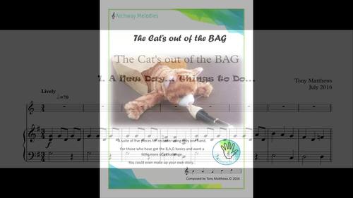 The Cat's out of the BAG. Five pieces for Piano and Recorder on 1 Hand.