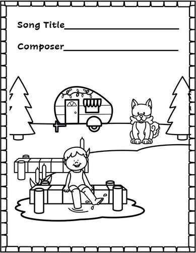 Homeschool Music Let's Go Camping, Games, Activities, Lessons, Primer Piano