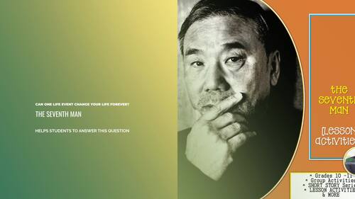 THE SEVENTH MAN [LESSON ACTIVITIES] by The Angry Teacher Store | TPT