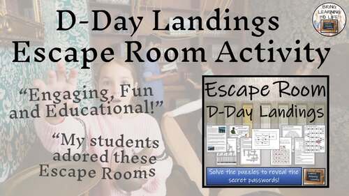 D-Day Landings Escape Room Activity by Creative Primary Literacy