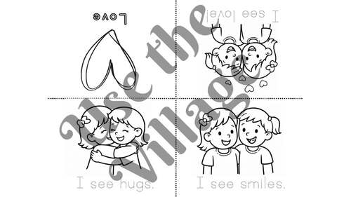 5 Valentine's Day Mini Books Decodable Reader Preschool Kindergarten ...