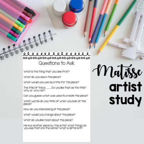 Matisse Artist Study Fauvism and Collages by ElemenoPreK | TPT