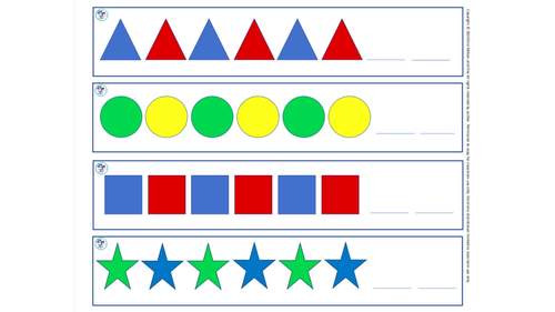 Basic Shape Patterns | ABAB Patterns | Shape & Color Recognition ...