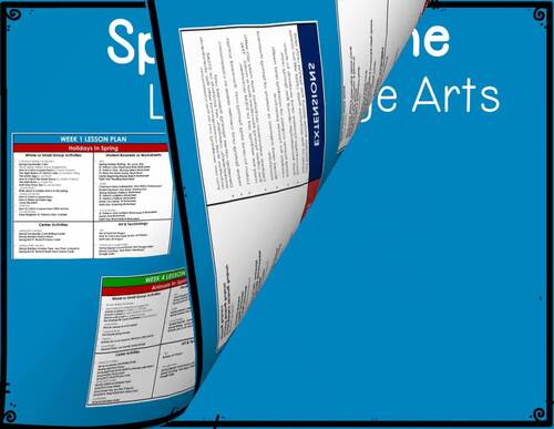 Kindergarten Spring Cross-Curricular Unit With Assessments & Worksheets