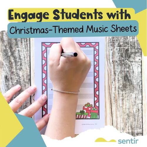 Christmas Staff Paper Printable Pack – Treble, Bass & Grand Staff