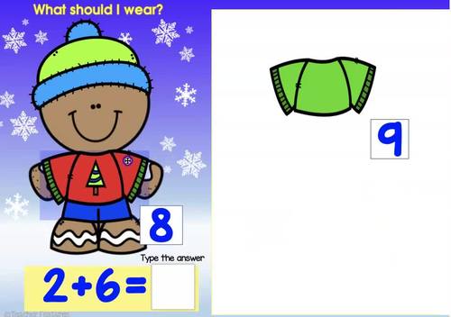 GINGERBREAD MAN Math ADDITION FACTS to 20 BOOM CARDS by Teacher Features